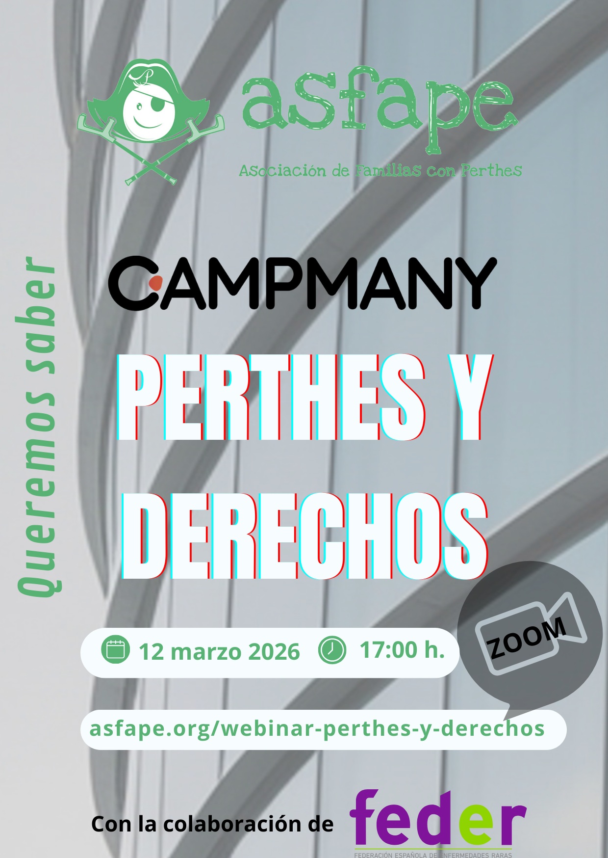 Webinar Perthes y derechos - Enfermedad de Perthes - ASFAPE